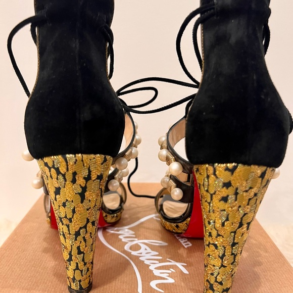 Christian Louboutin | Shoes | Rare Christian Louboutin Tudor Sandals In ...